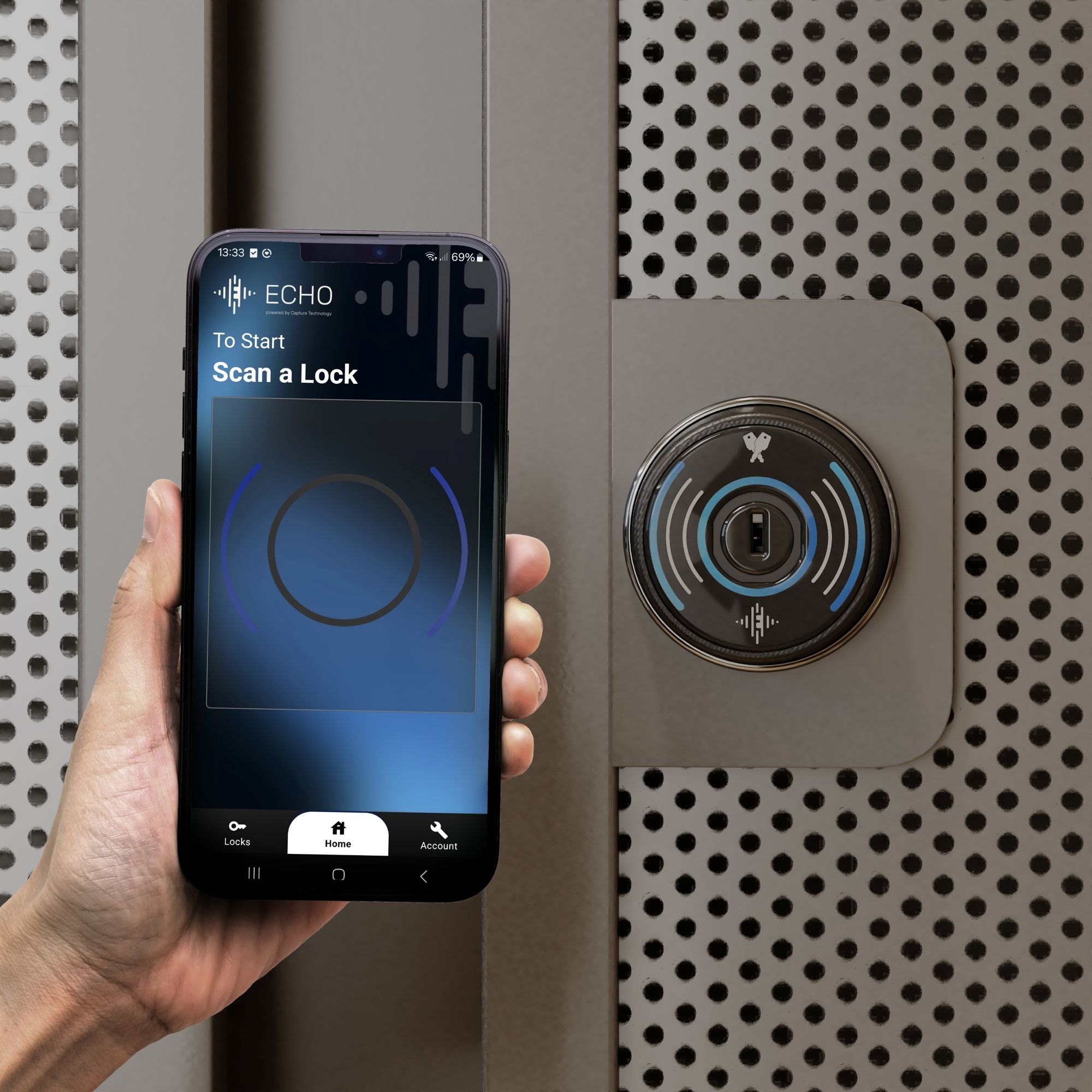 ECHO Lock | Battery Free | NFC Powered | Mobile App Operated